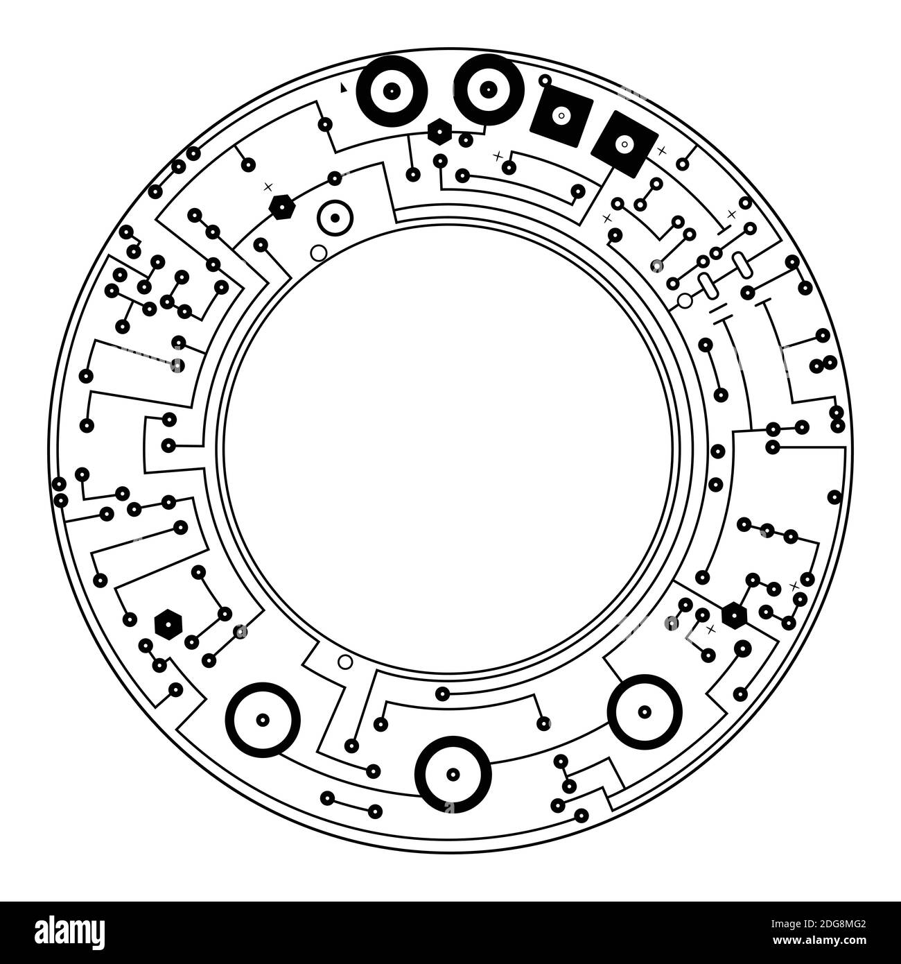 Schematic diagram - plan of electronic circuit - graphic design of ...
