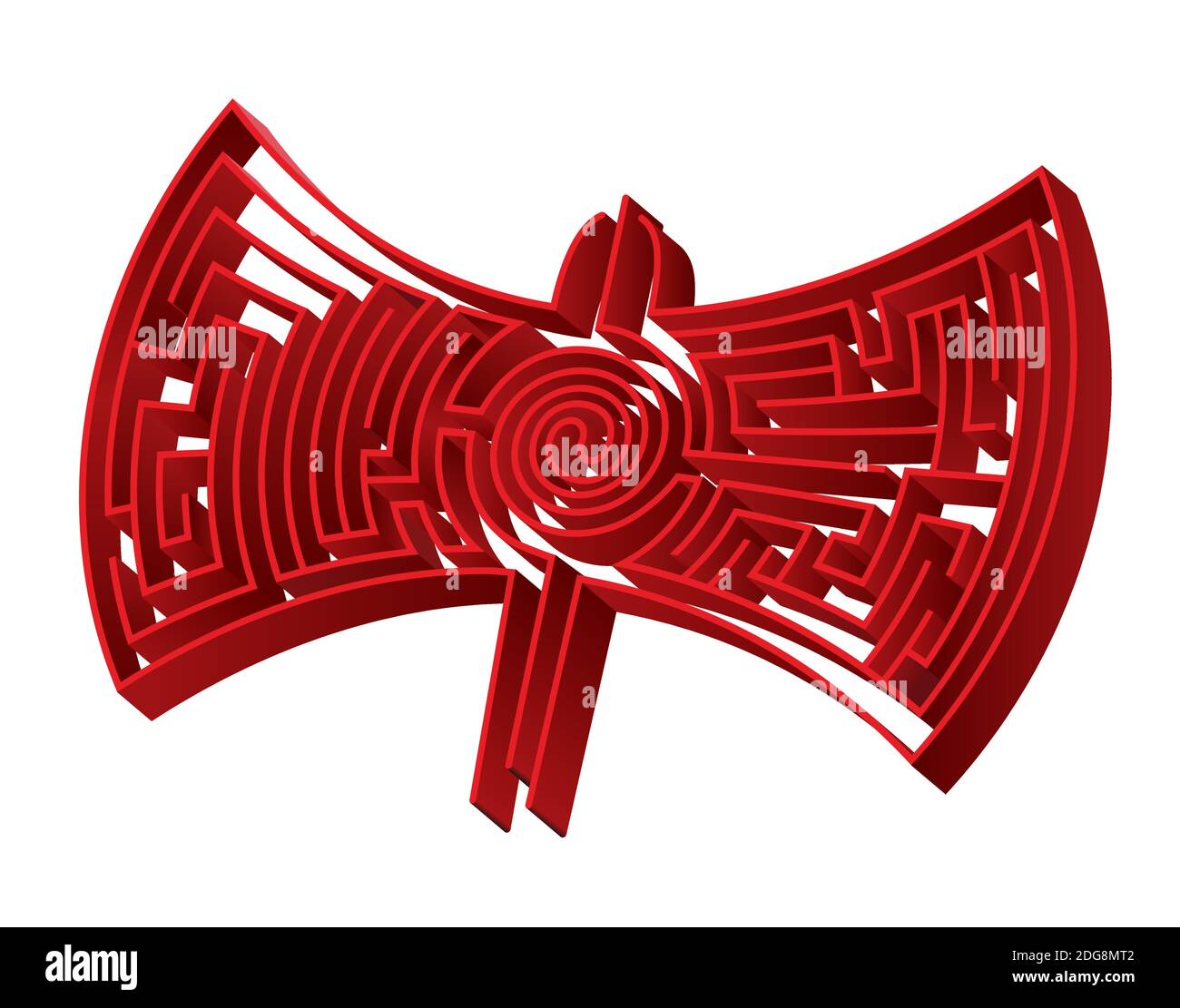 Maze - labyrinth looks like a bird Stock Vector Image & Art - Alamy