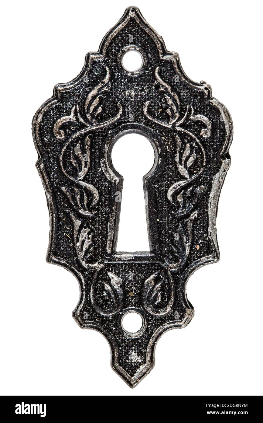 The keyhole, decorative design element, isolated on white background ...