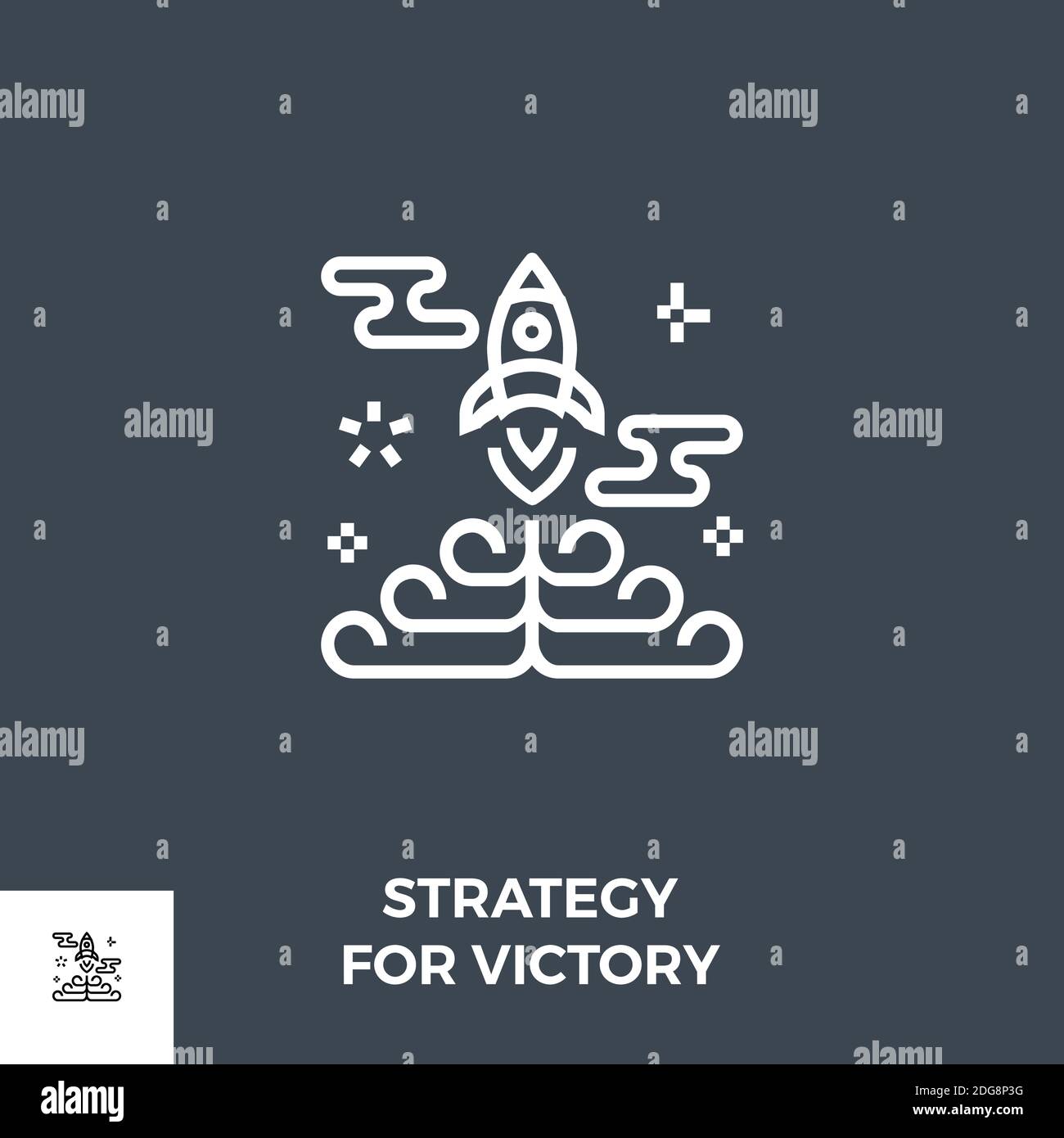 Strategy For Victory Line Icon Stock Vector Image & Art - Alamy