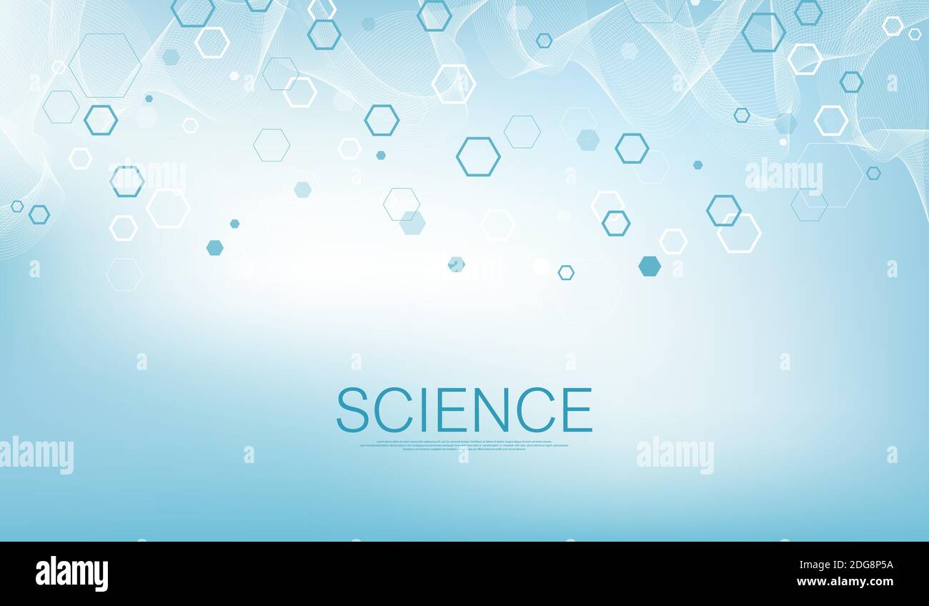 Abstract medical background DNA research, molecule, genetics, genome ...