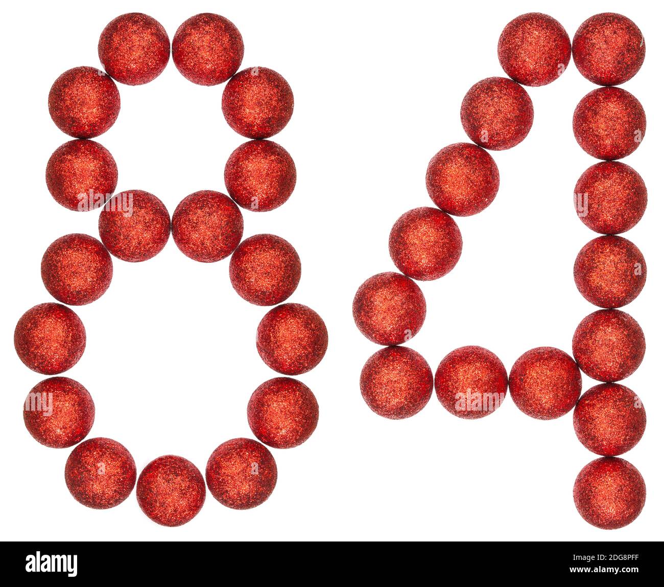 Numeral 84 eighty four isolated gold hi-res stock photography and ...