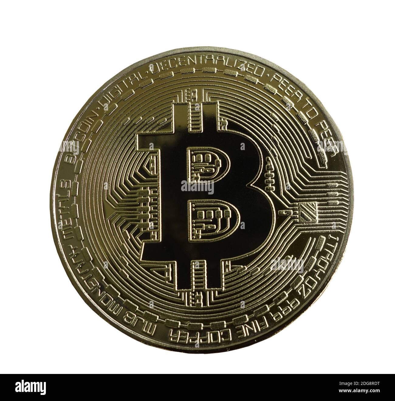 Bitcoin on white Stock Photo - Alamy