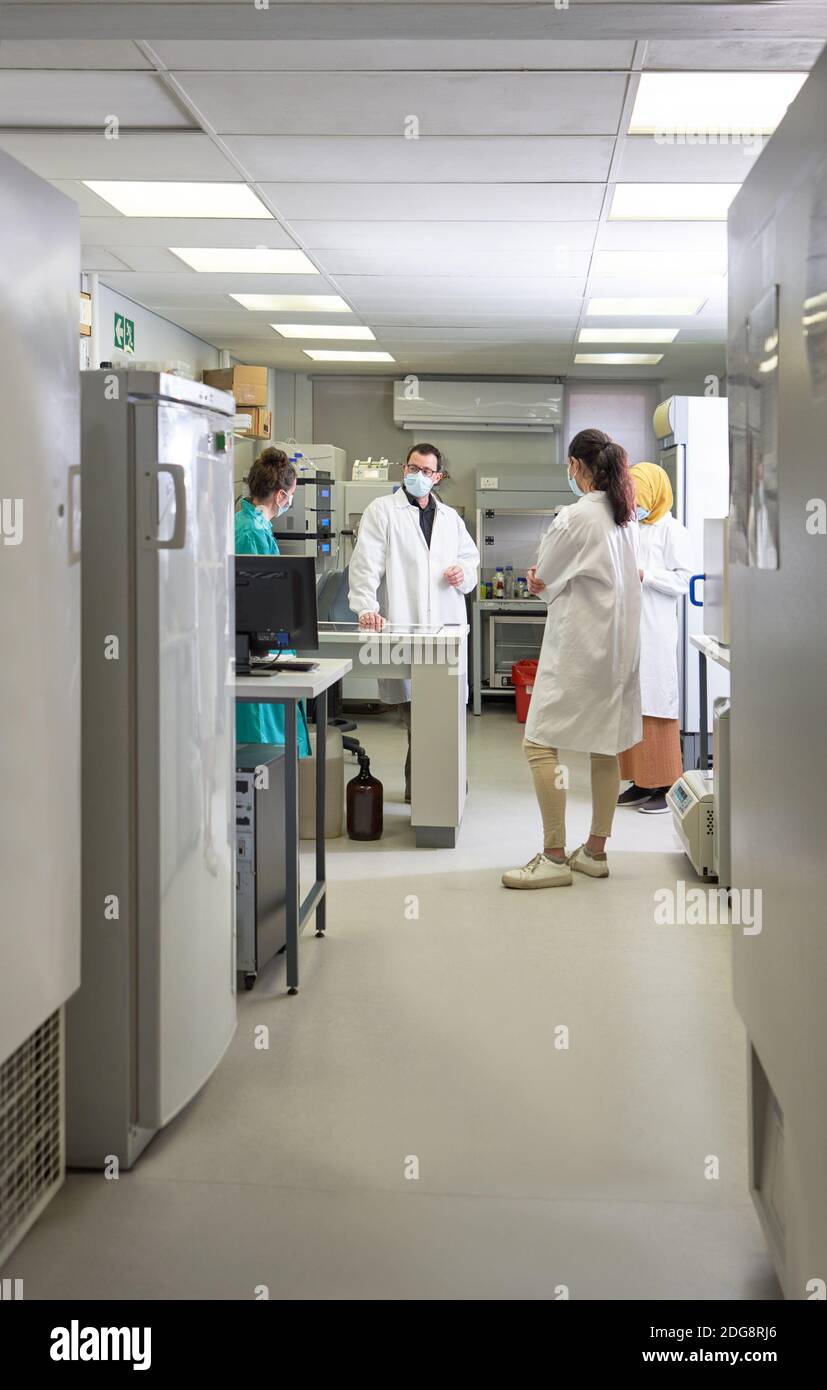 Scientists meeting in laboratory hi-res stock photography and images ...