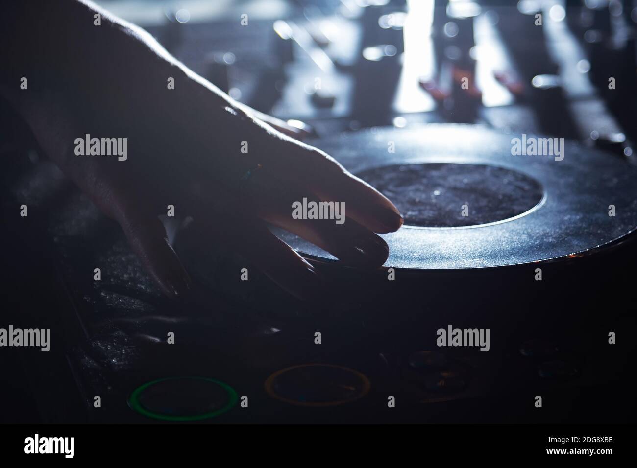 Hand hip hop dj playing hi-res stock photography and images - Alamy