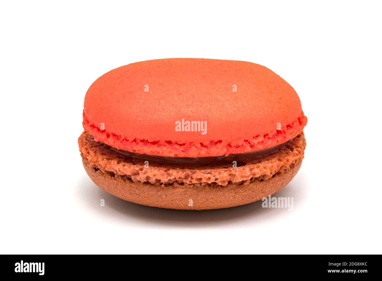 Closeup of two tone sweet macaron Stock Photo - Alamy