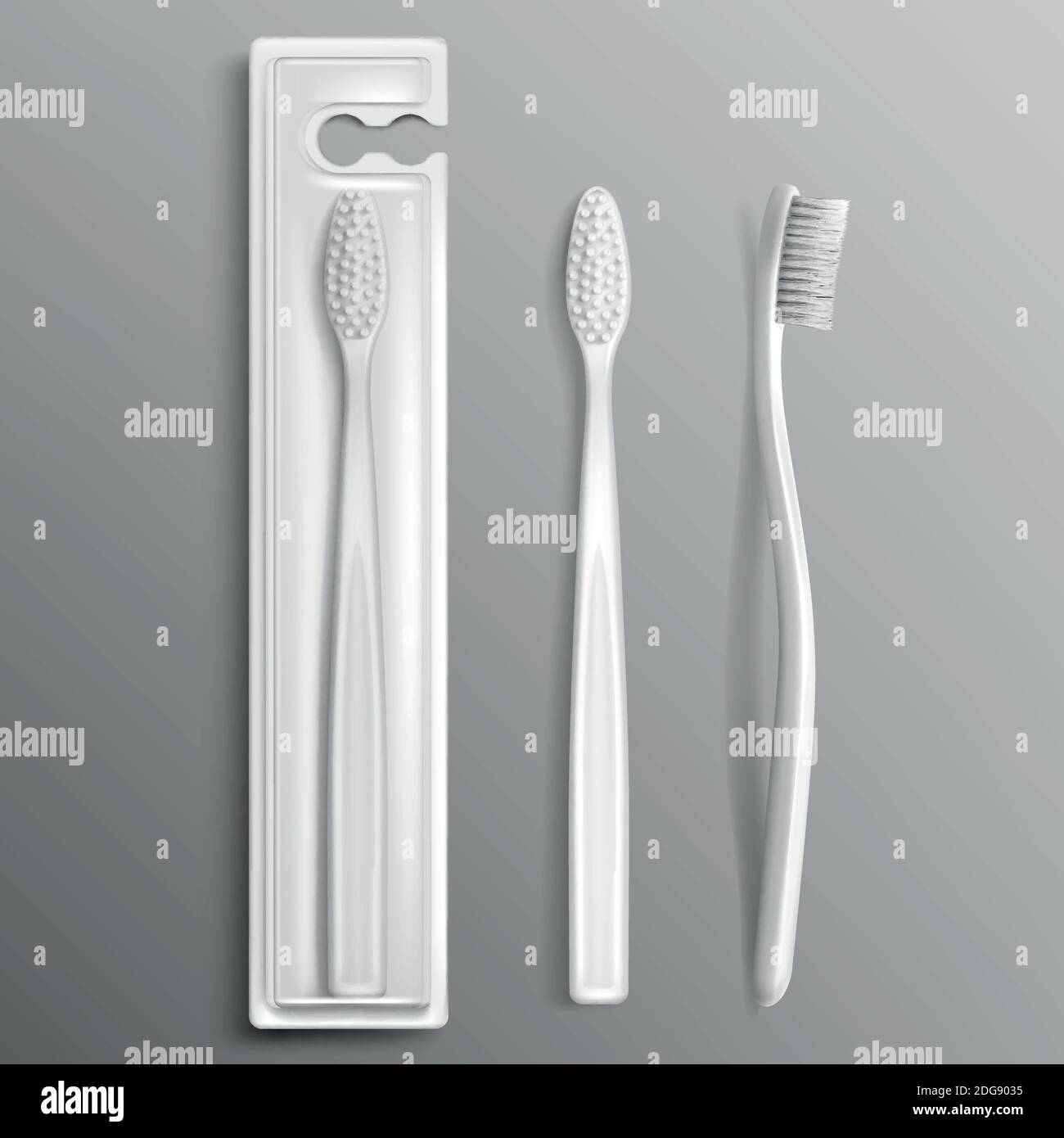 Toothbrush package mockup, dental care and oral hygiene stomatological ...