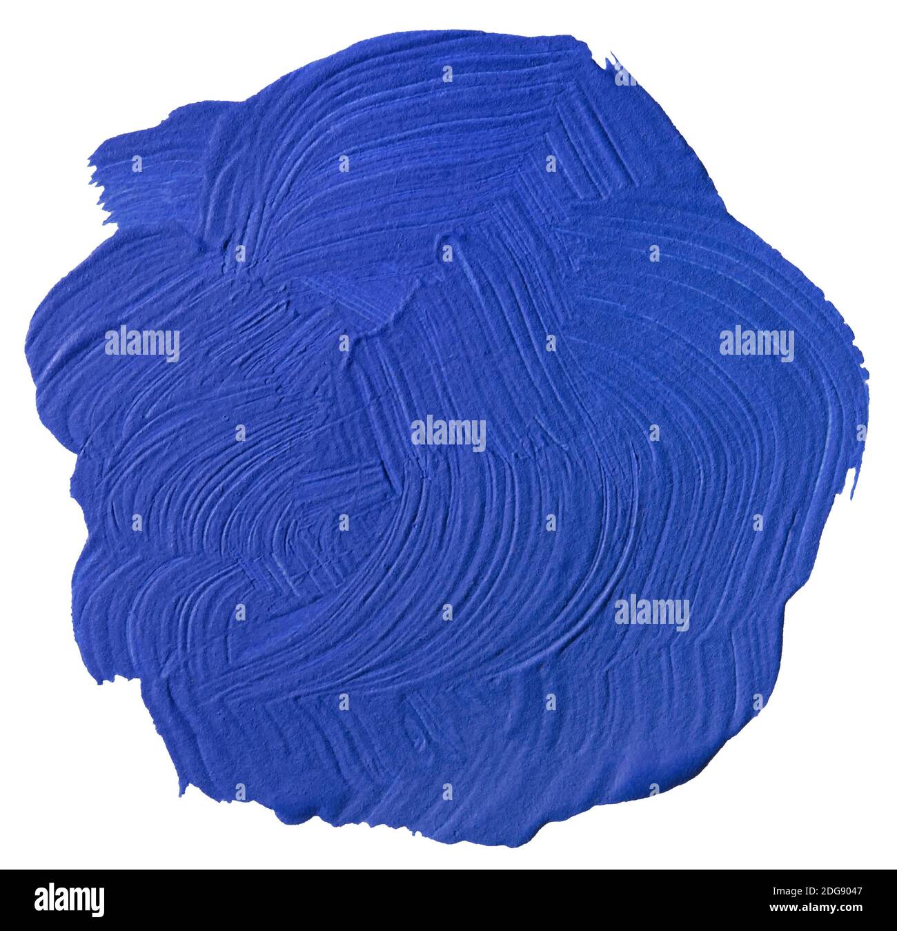 Blue Paint Blot Cutout Stock Photo - Alamy