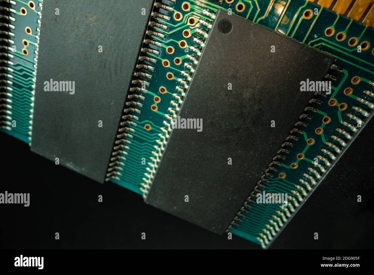 Macro photo of electronic circuit board in computer Stock Photo - Alamy