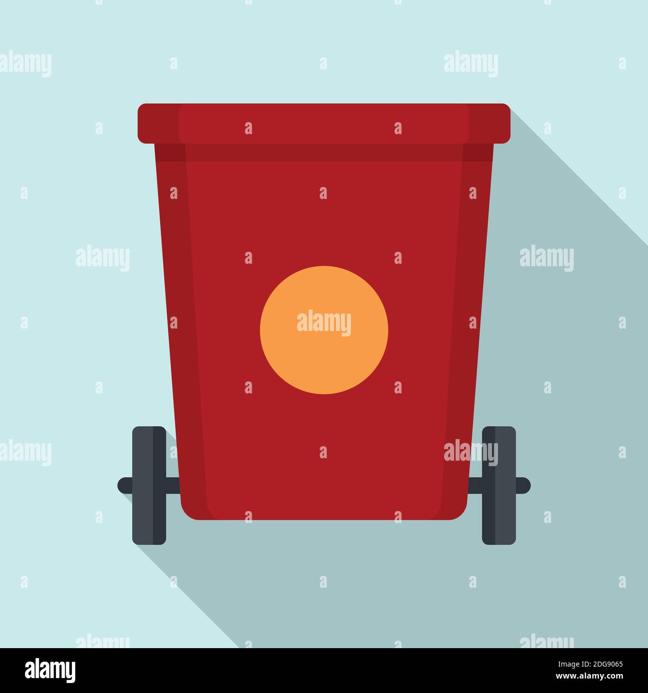Room service garbage cart icon, flat style Stock Vector Image & Art - Alamy