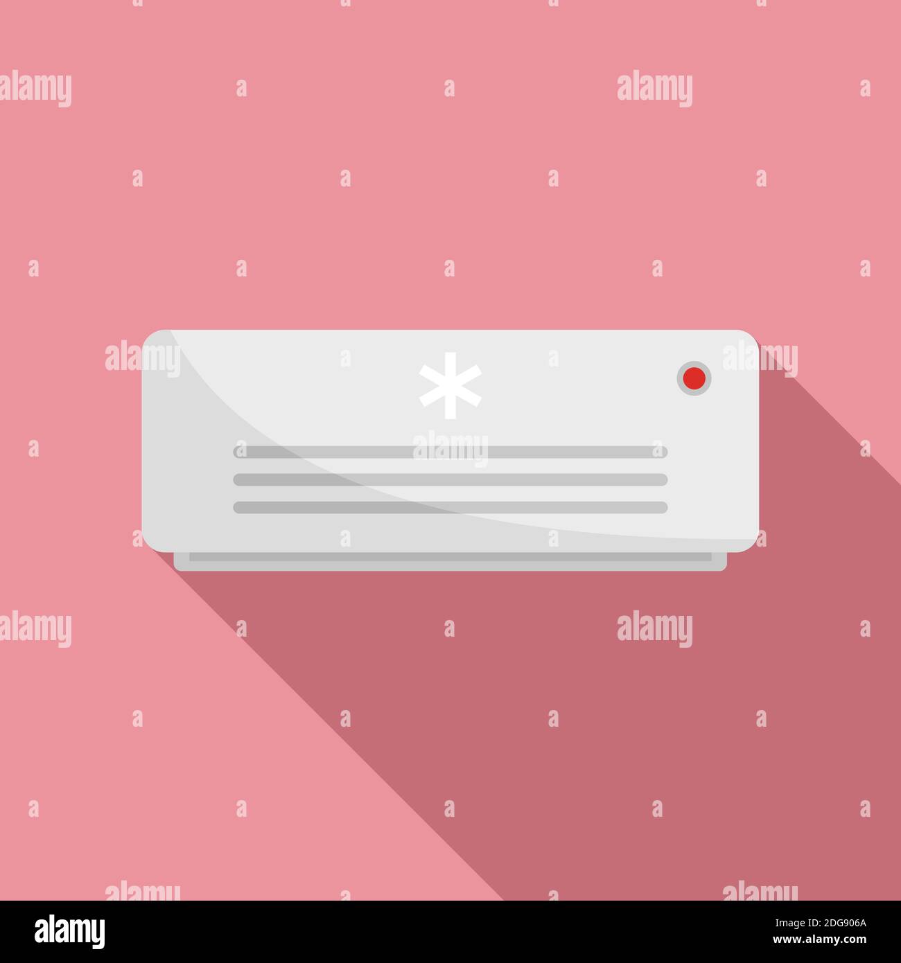 Room service air conditioner icon, flat style Stock Vector Image & Art ...