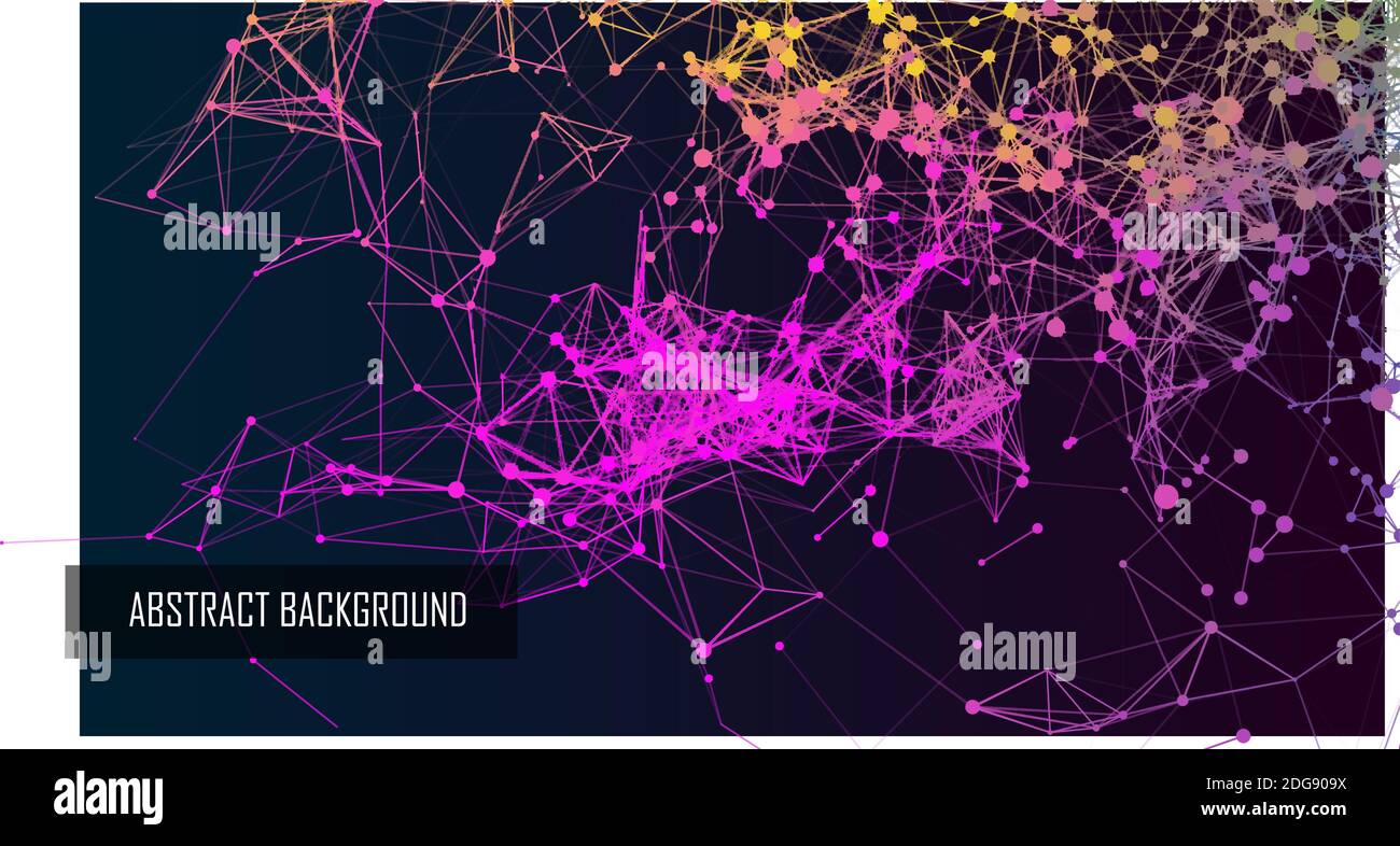 Abstract technology background of lines and dots Stock Vector Image ...