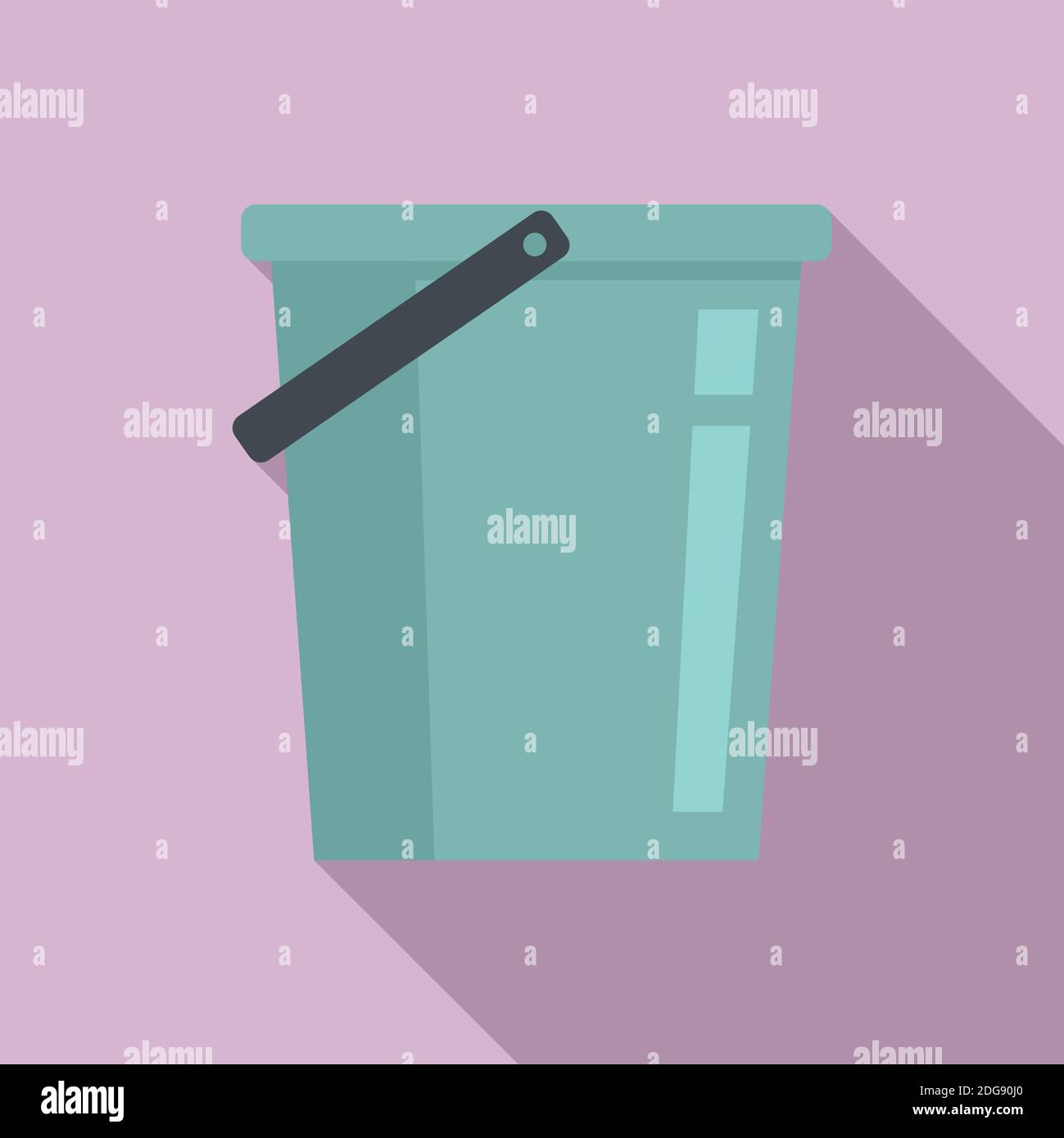 Room service clean bucket icon, flat style Stock Vector Image & Art - Alamy