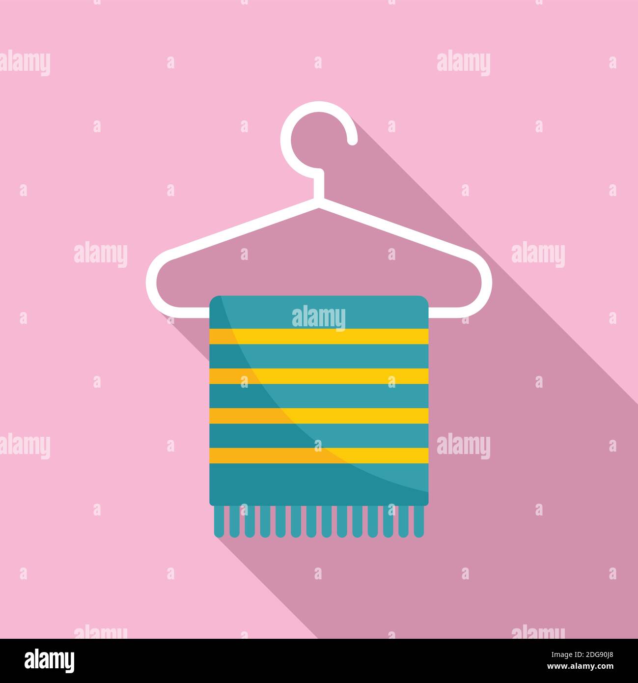 Room service towel hanger icon, flat style Stock Vector Image & Art - Alamy