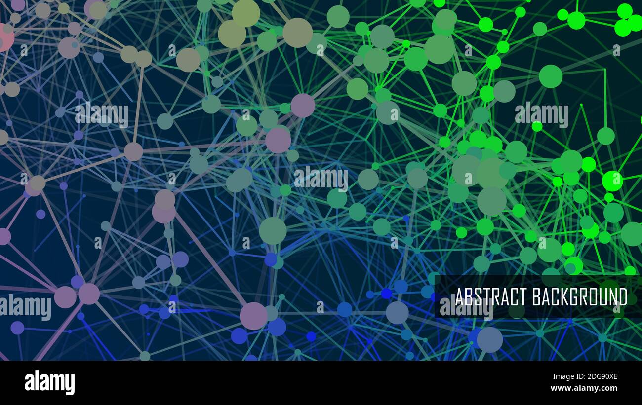 Abstract technology background of lines and dots Stock Vector Image ...