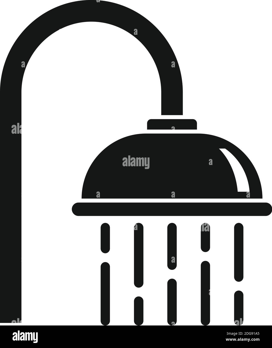 Room service shower icon, simple style Stock Vector Image & Art - Alamy