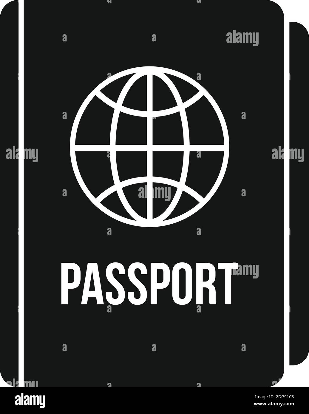 International passport icon, simple style Stock Vector Image & Art - Alamy