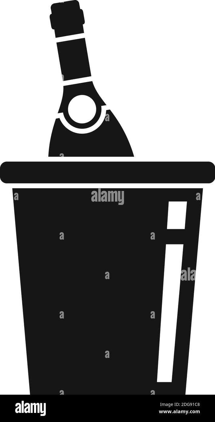 Room service champagne bottle icon, simple style Stock Vector Image ... Room service champagne bottle icon, simple style Stock Vector Image ...