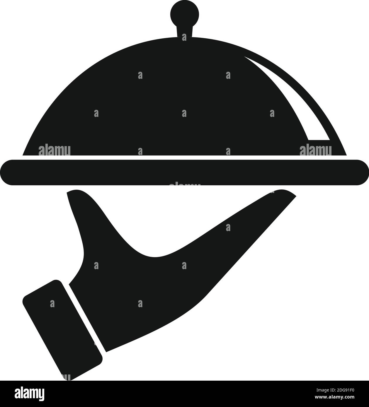 Room service food tray icon, simple style Stock Vector Image & Art - Alamy