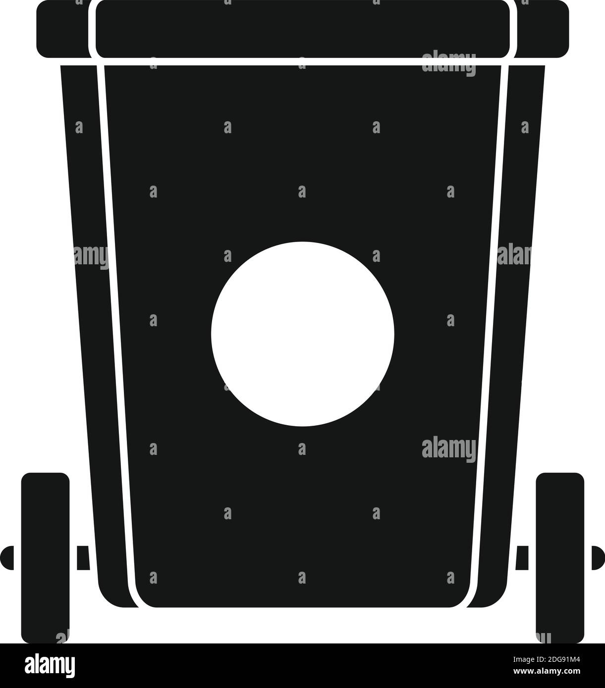 Room service garbage cart icon, simple style Stock Vector Image & Art ...