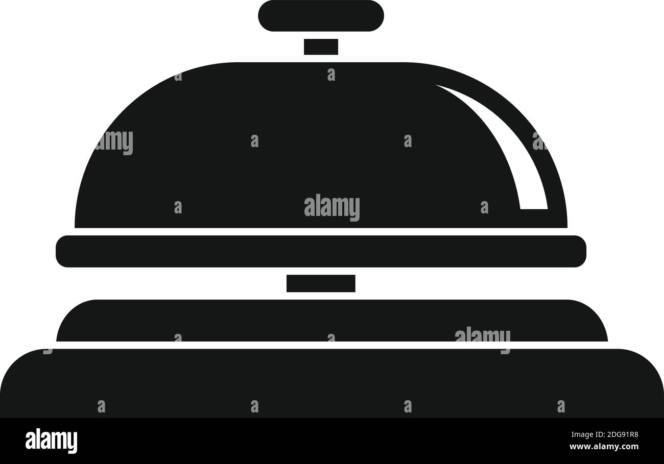 Room service bell icon, simple style Stock Vector Image & Art - Alamy