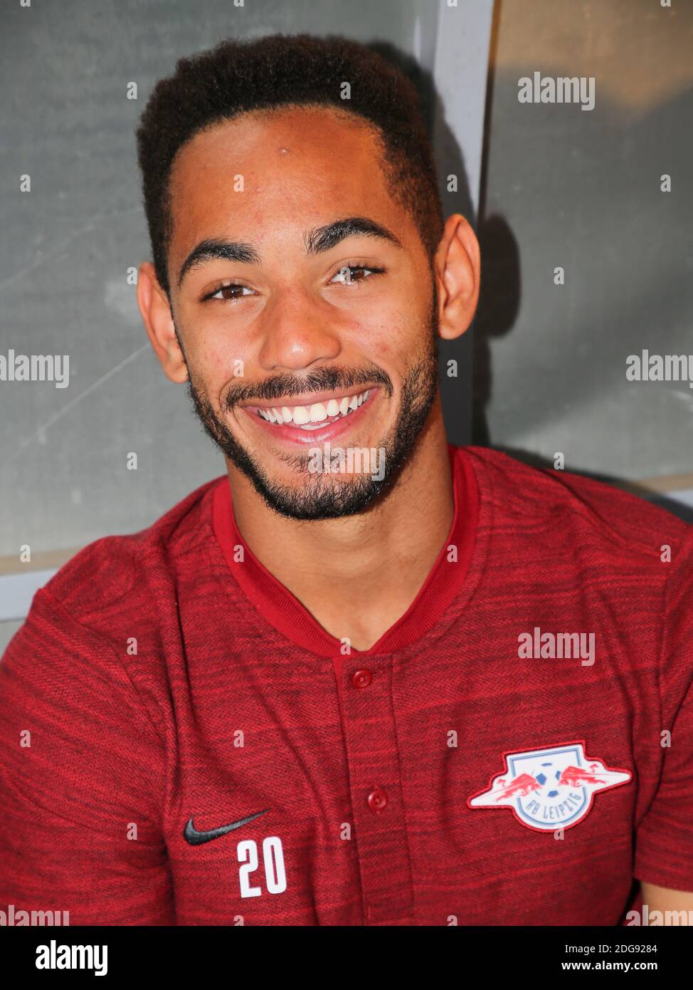 Brazilian soccer player Matheus Cunha RB Leipzig after a friendly ...