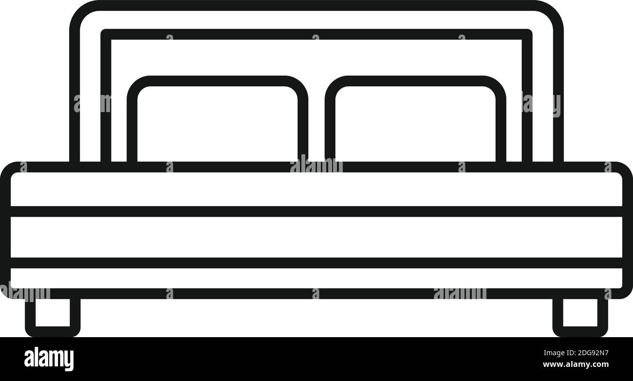Room service bedroom icon, outline style Stock Vector Image & Art - Alamy