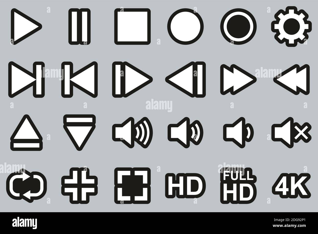 Video loop 4k Stock Vector Images - Alamy