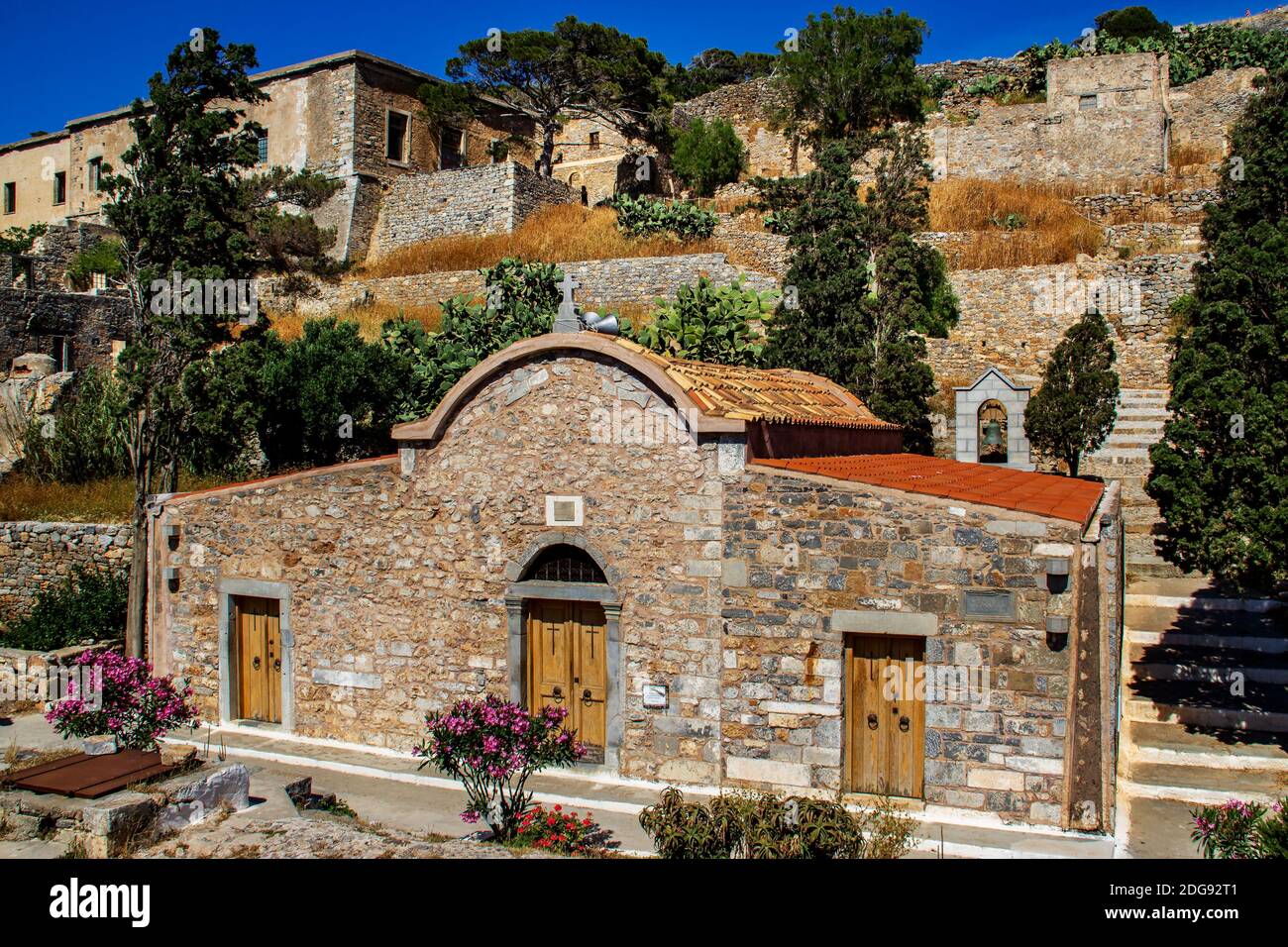 Elounda with spinalonga hi-res stock photography and images - Alamy
