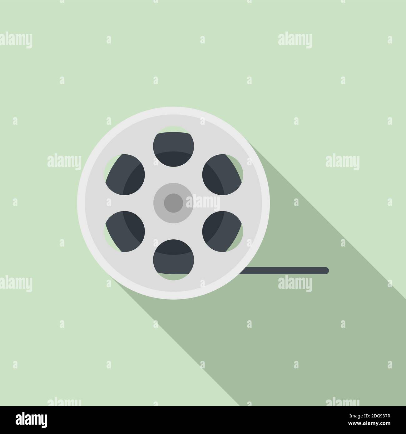 Film reel icon, flat style Stock Vector Image & Art - Alamy