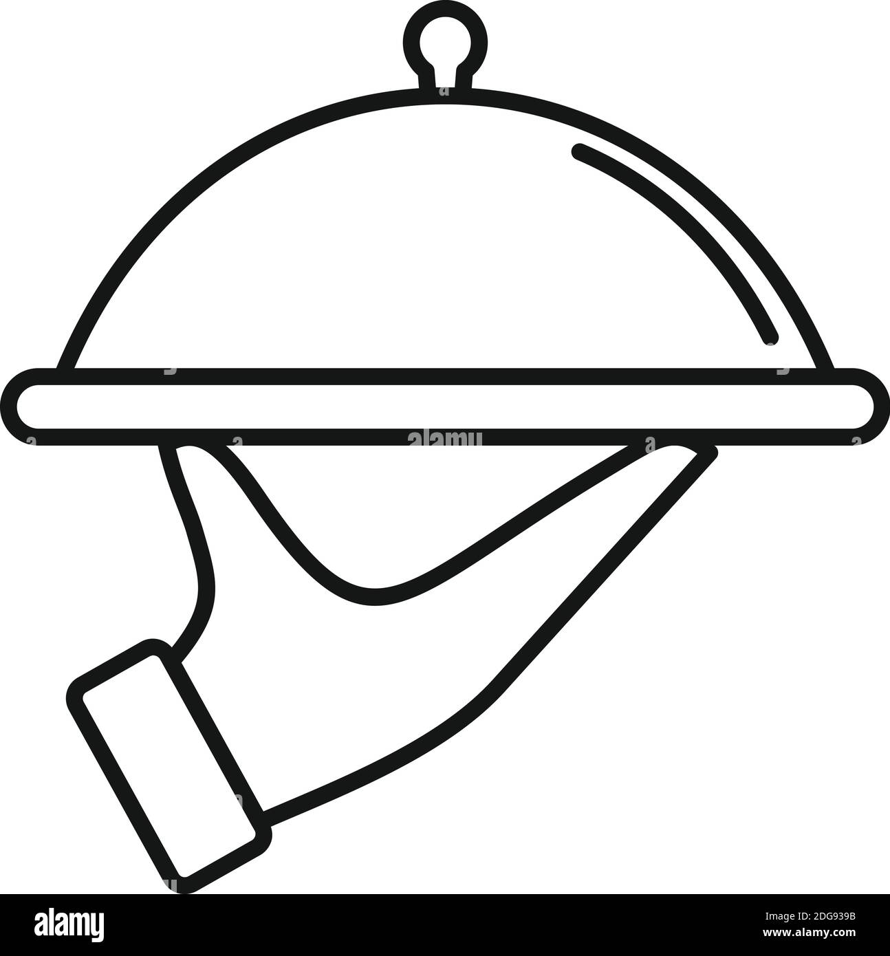 Room service food tray icon, outline style Stock Vector Image & Art - Alamy