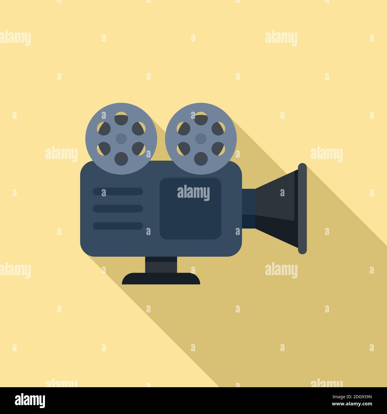 Cinema camera icon, flat style Stock Vector Image & Art - Alamy