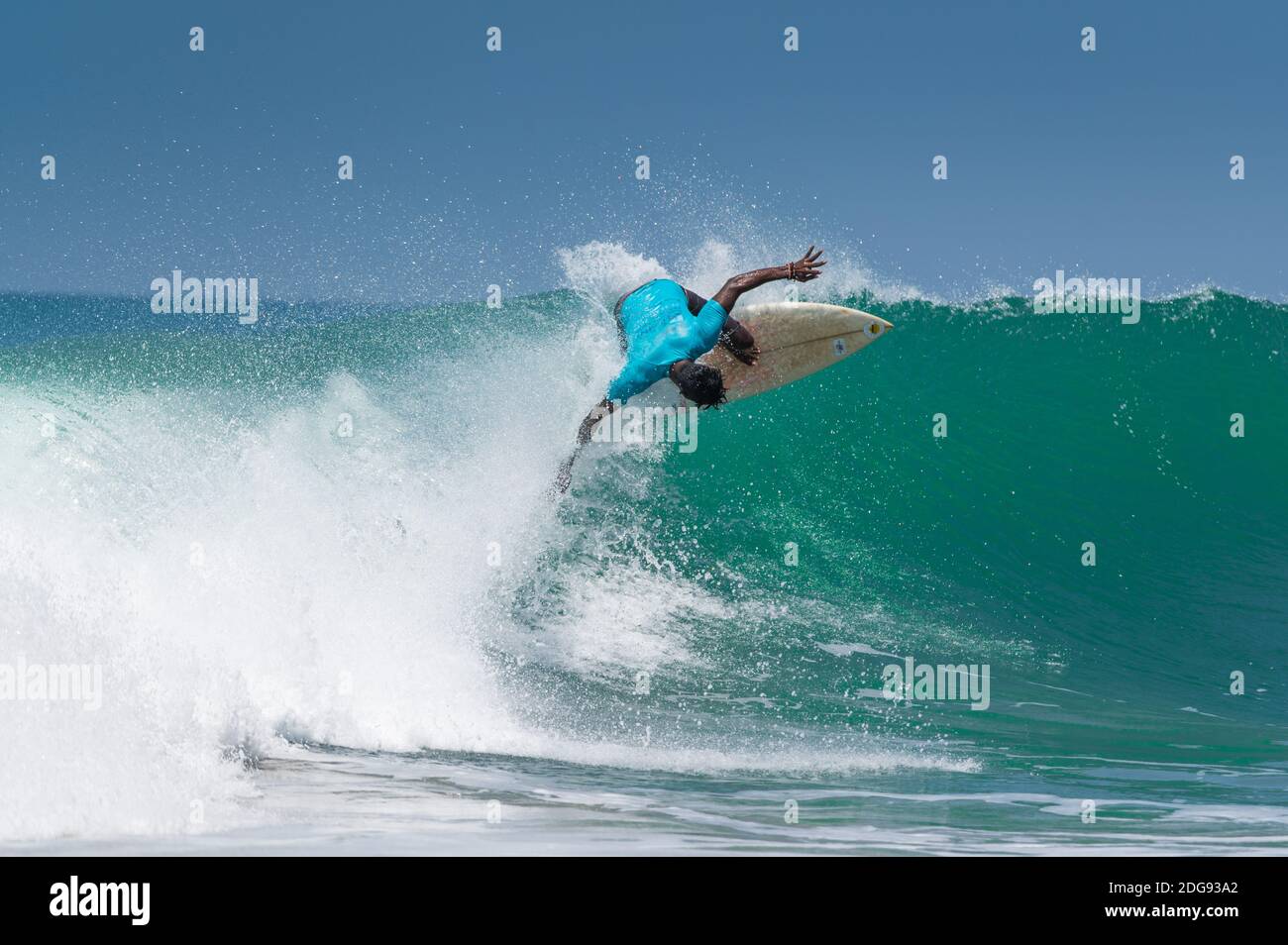 VARKALA, INDIA - Mar 14, 2020: A 27-year-old Indian Male doing a Back ...