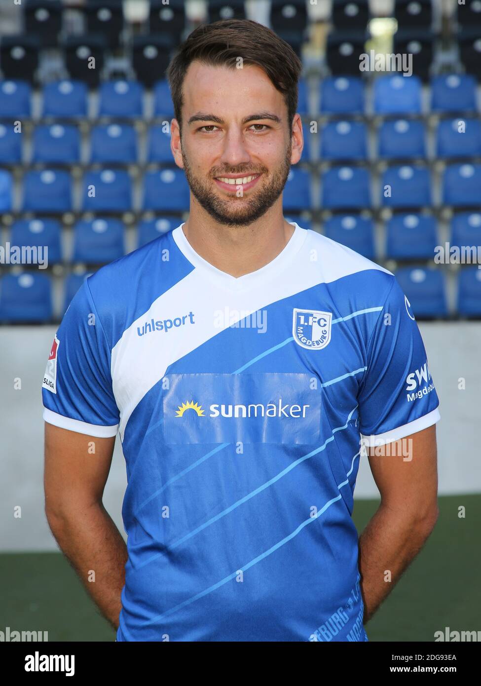 German soccer player Christian Beck from 1.FC Magdeburg DFB DFL 2 ...