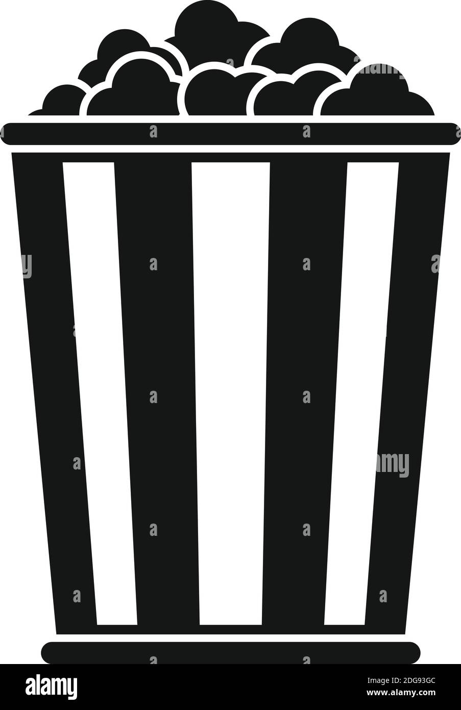 Movie clapper popcorn on Black and White Stock Photos & Images - Alamy