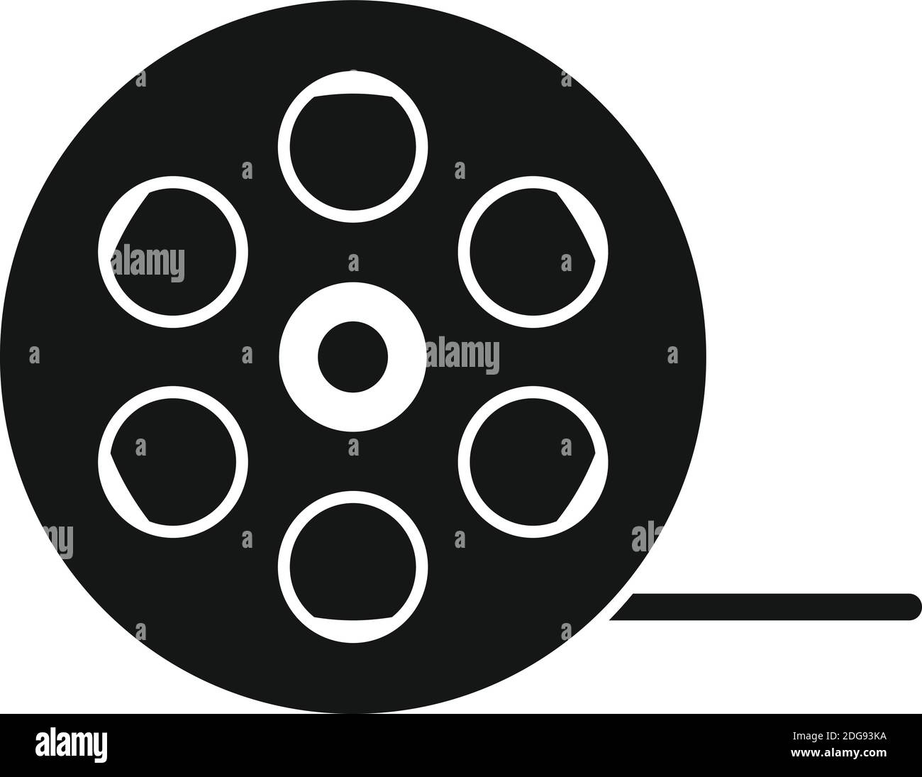 Film reel icon, simple style Stock Vector Image & Art - Alamy