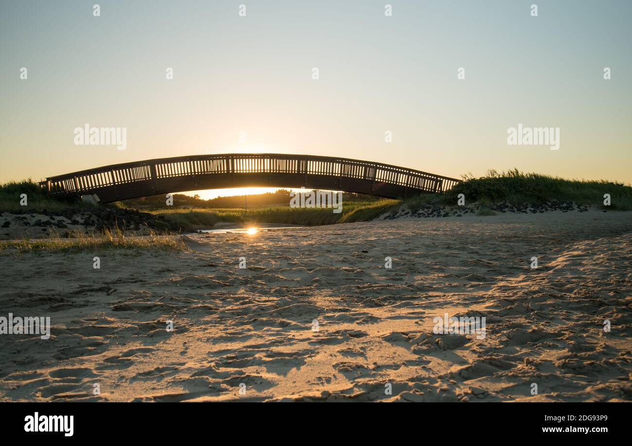 Wooden arch bridge Stock Photo - Alamy
