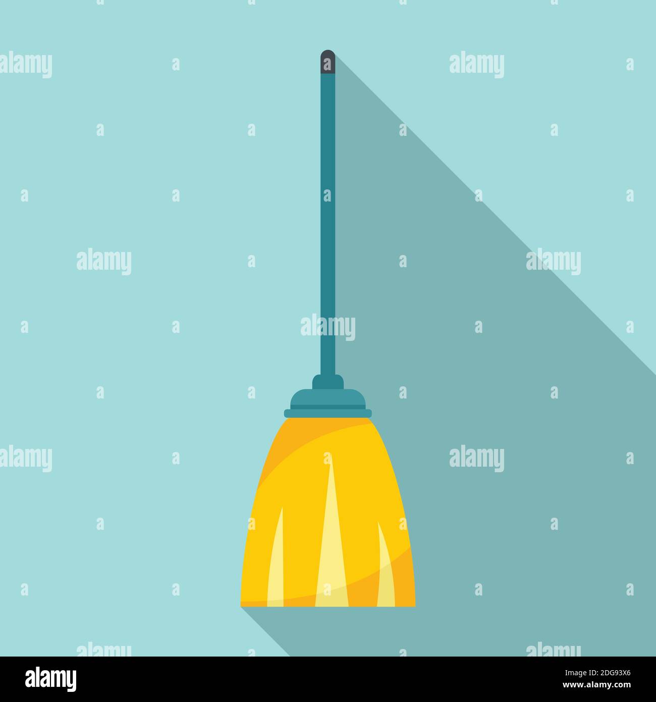 Female worker cleaning up Stock Vector Images - Alamy
