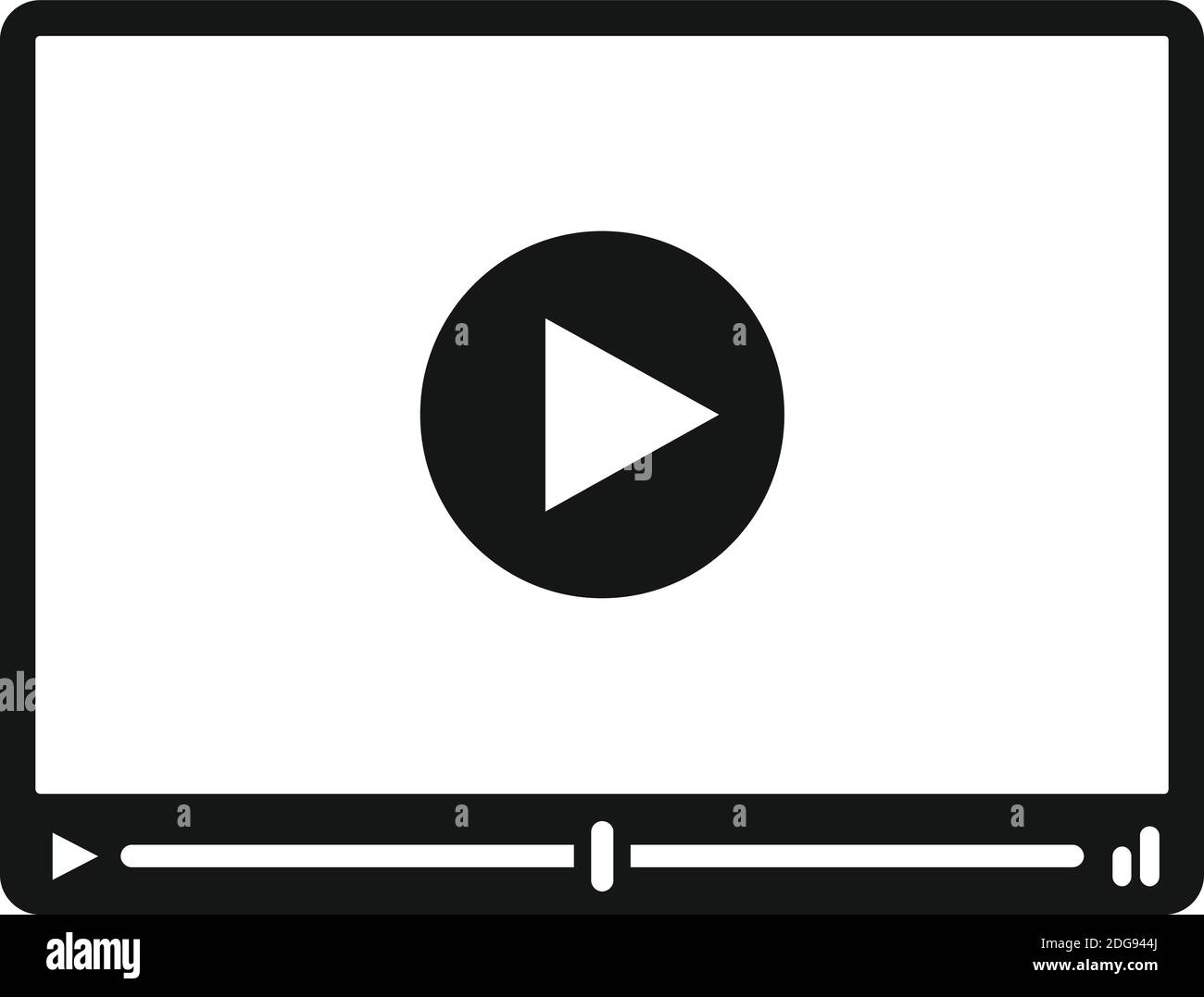 Button pause control image Stock Vector Images - Alamy