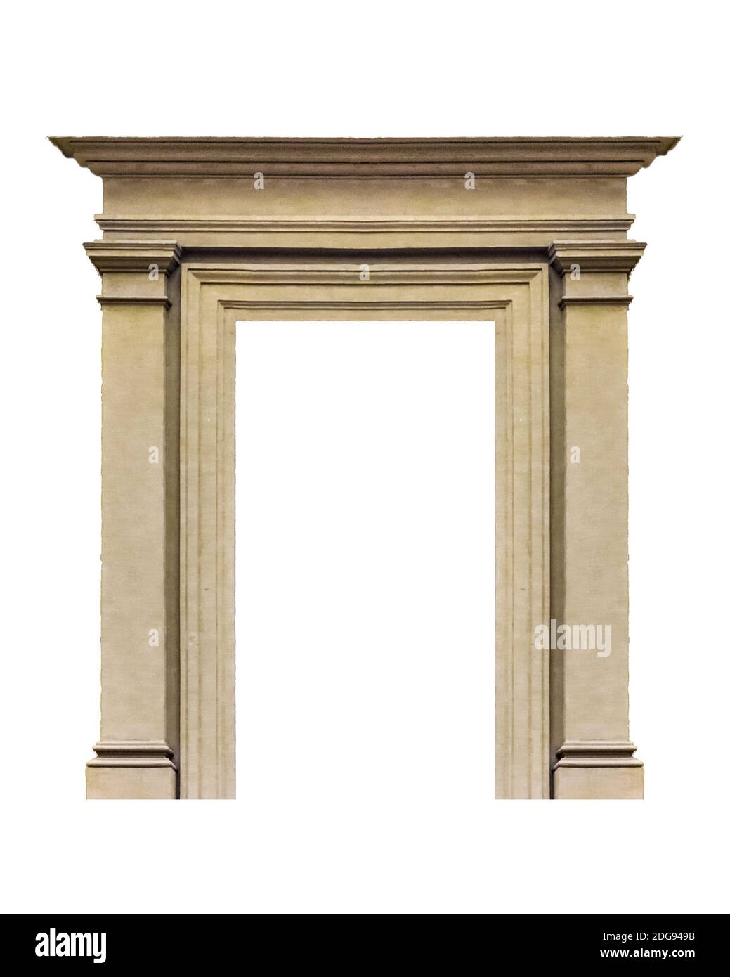Molding Isolated Door Frame Stock Photo - Alamy