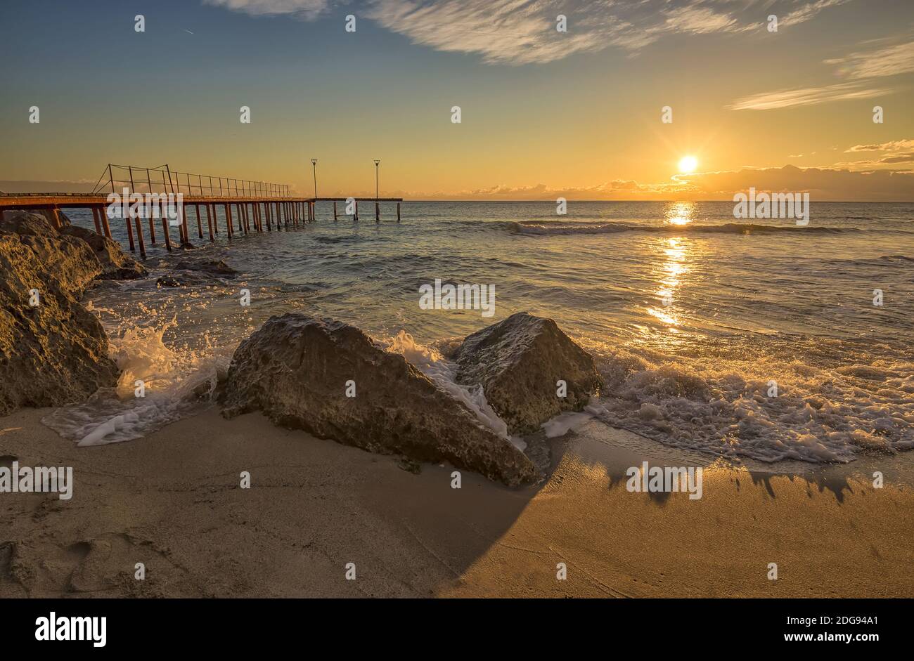 Mood sea landscape sunrise hi-res stock photography and images - Alamy