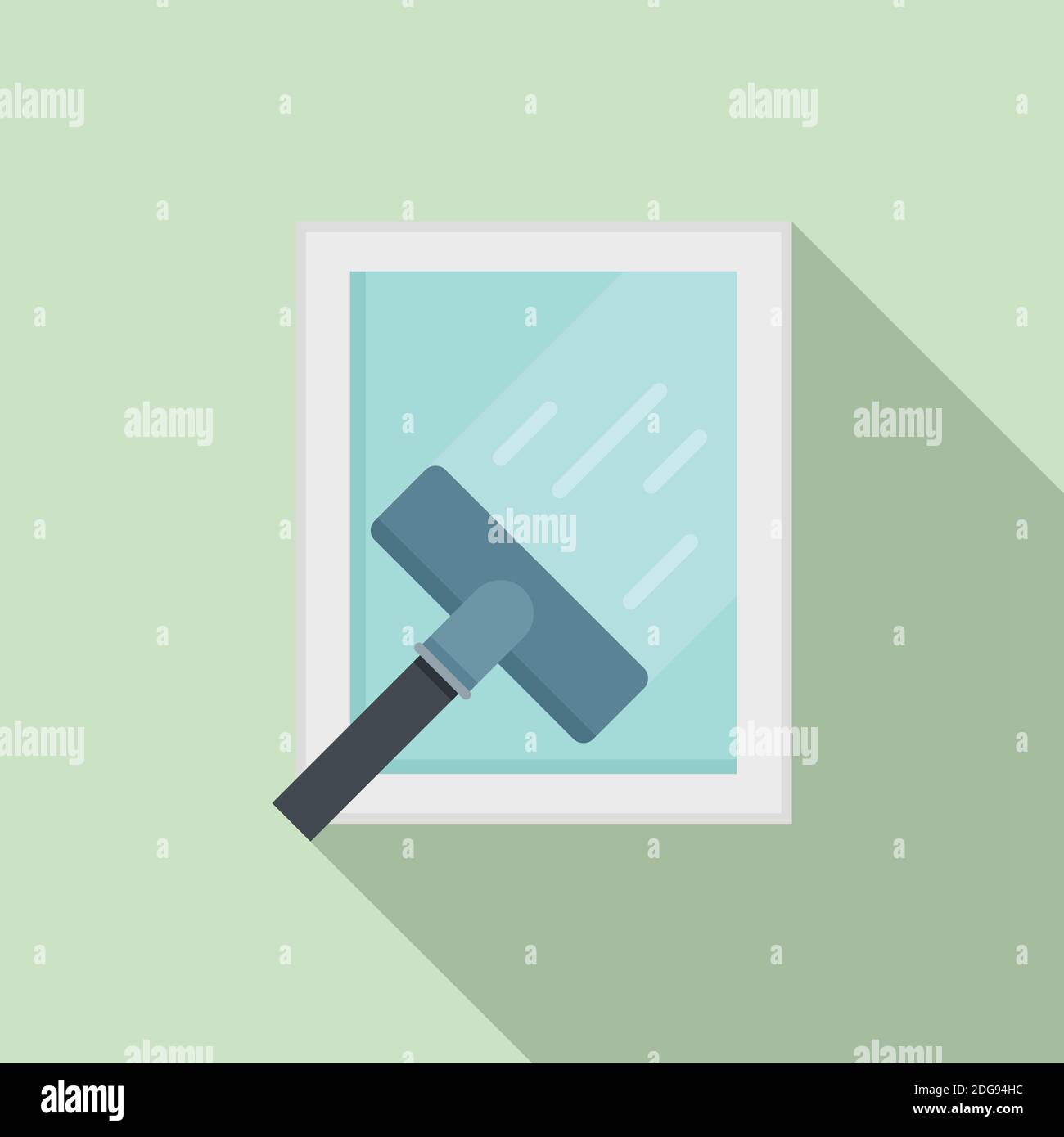 Window cleaning icon, flat style Stock Vector Image & Art - Alamy