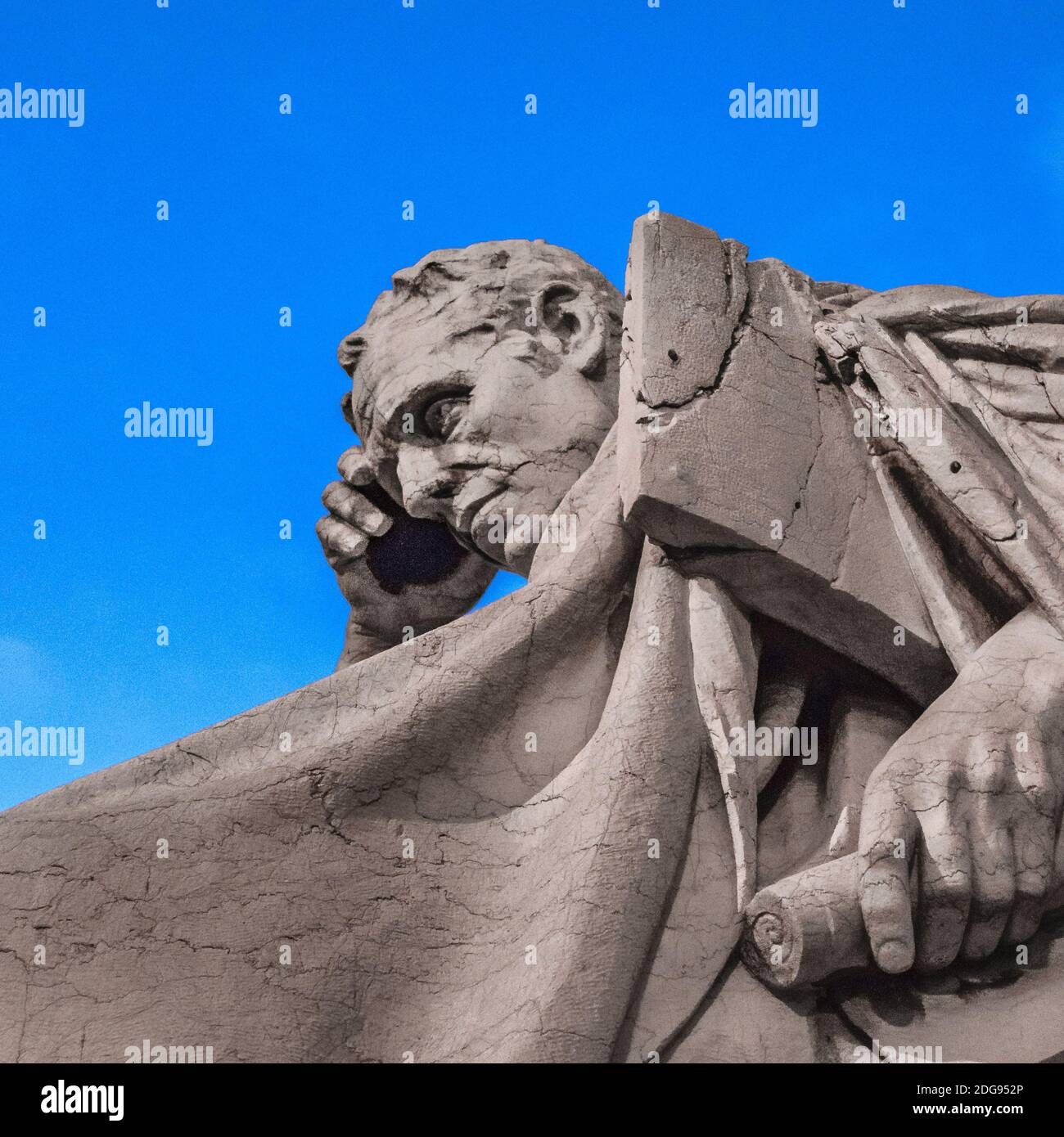 Thinker Man Statue, Rome, Italy Stock Photo - Alamy