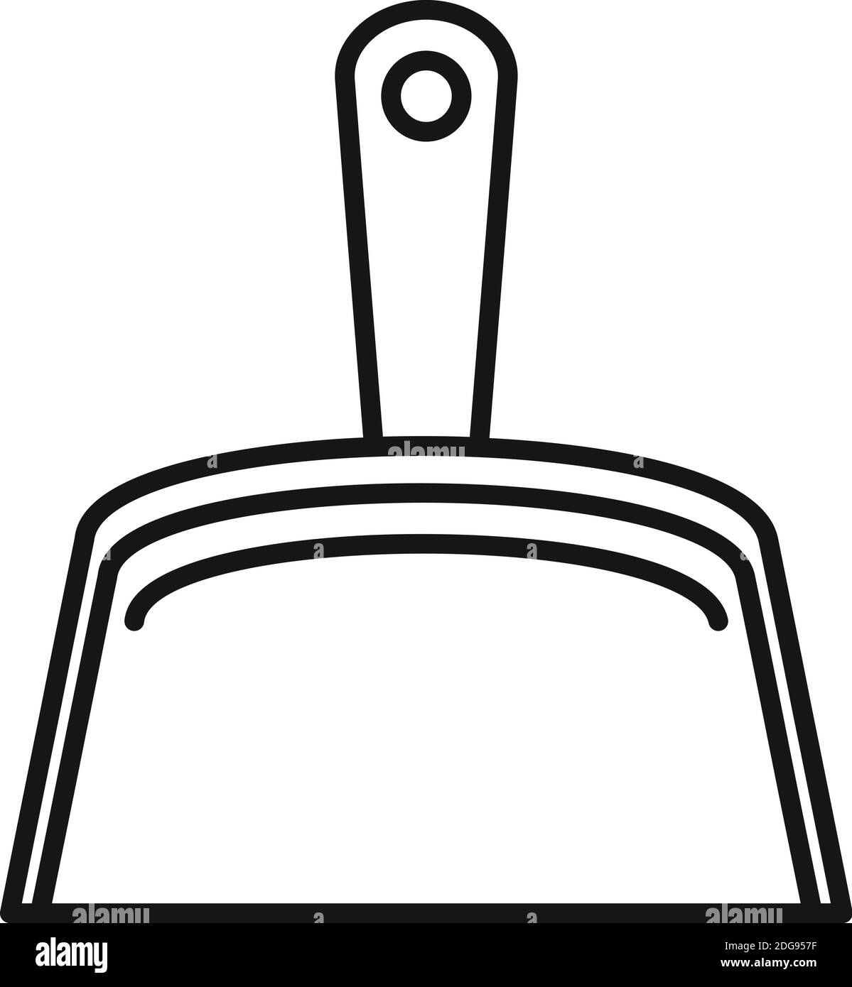 Cleaning dust pan icon, outline style Stock Vector Image & Art - Alamy