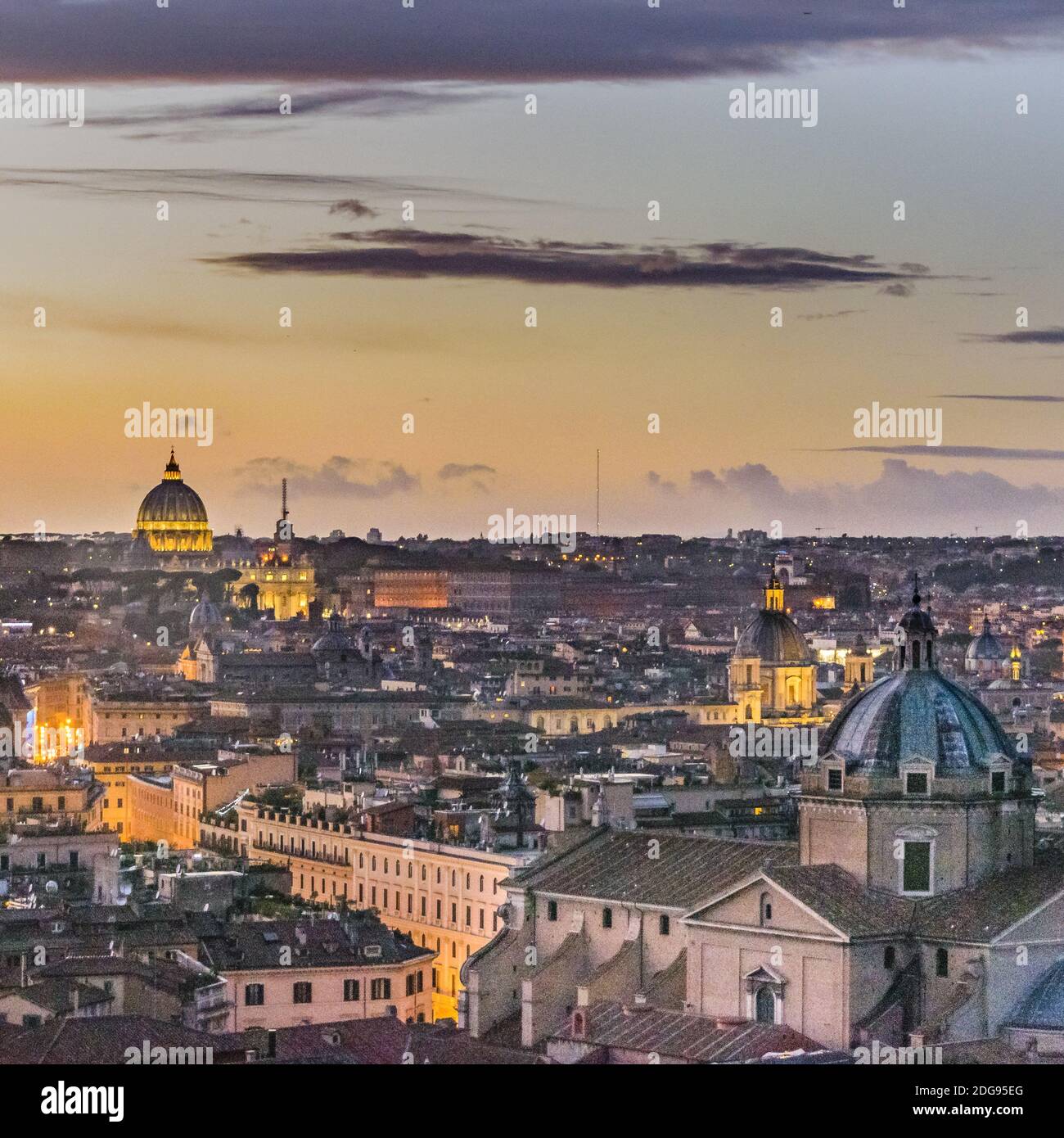 Rome terrace sunset hi-res stock photography and images - Alamy