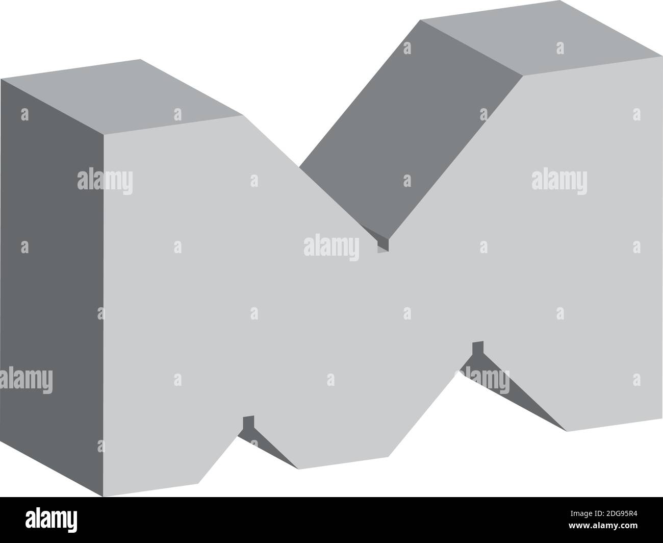 Precision V block. Standard Block. 3D effect vector Stock Vector Image ...