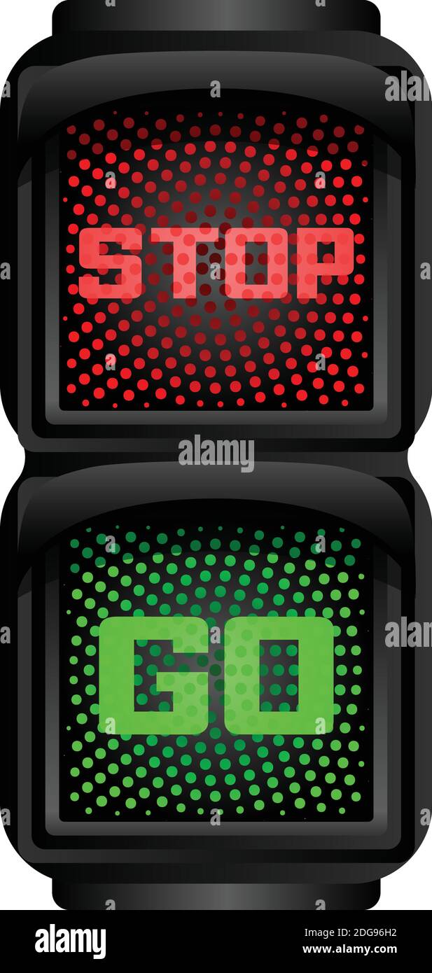 Stop go traffic lights icon, cartoon style Stock Vector Image & Art - Alamy