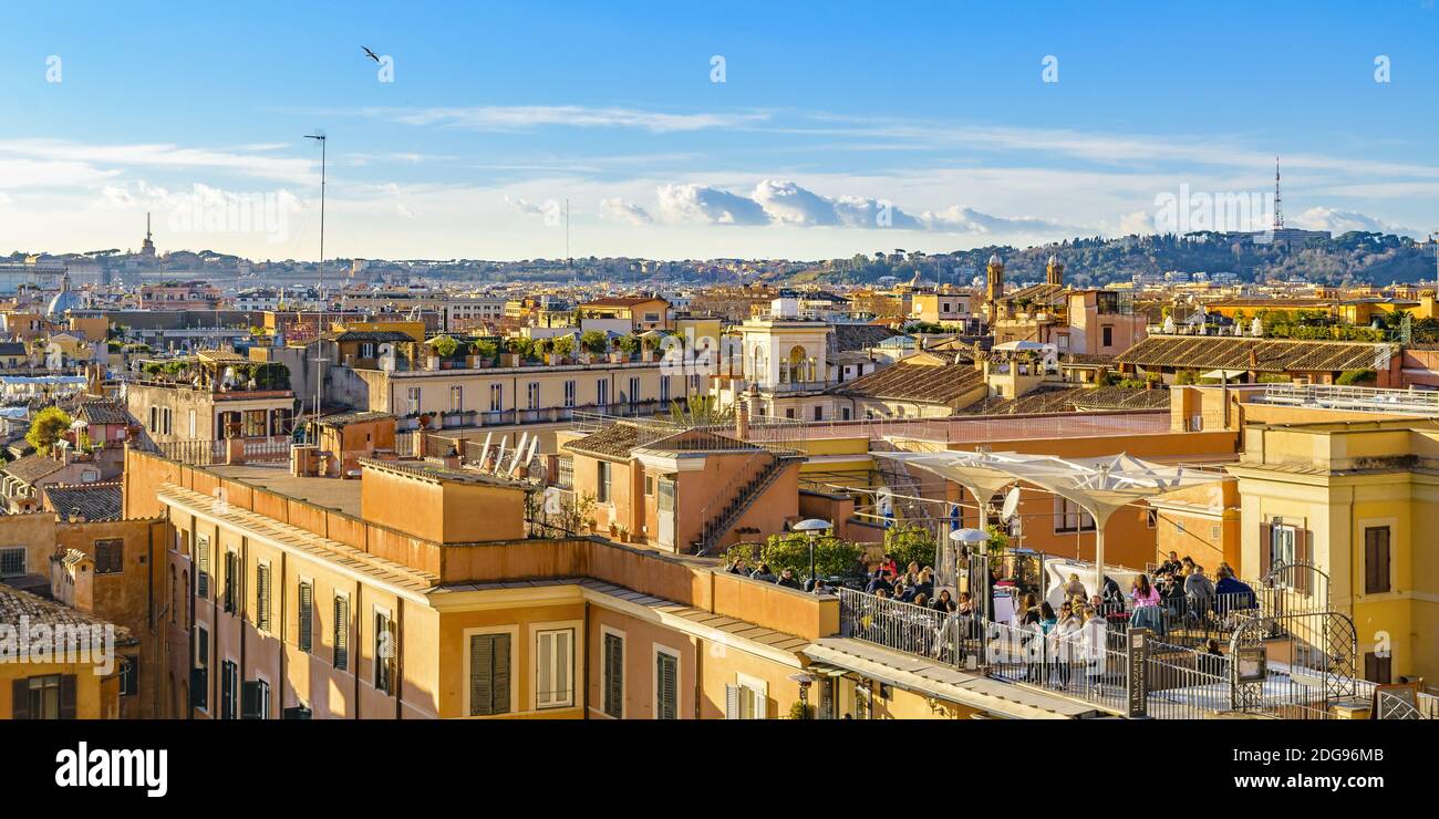 Rome Aerial Cityscape View Stock Photo - Alamy