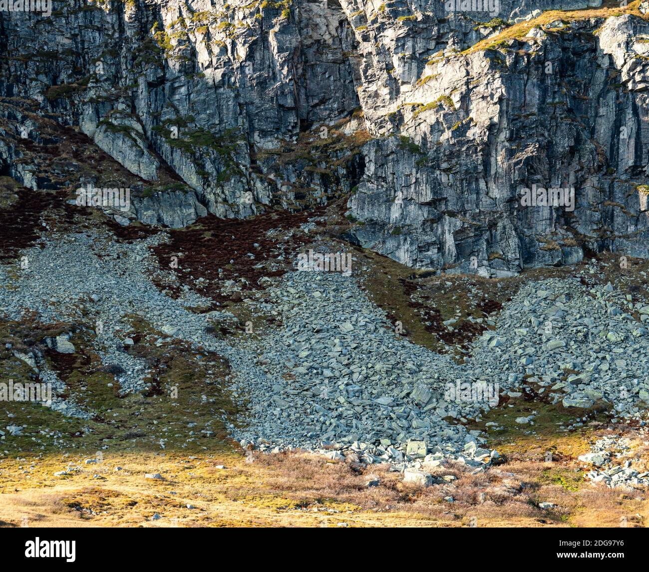 Steep mountain slope huge boulders hi-res stock photography and images ...
