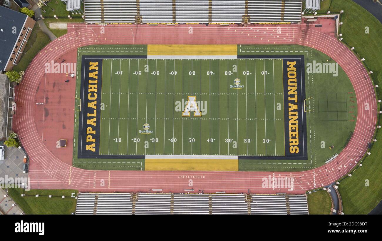 Aerial View Of Kidd Brewer Stadium On The Grounds Of Appalachian State ...